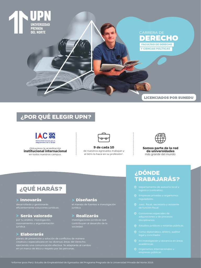 Brochure Ug Derecho | PDF | Derecho Civil (Common Law) | Ley procesal