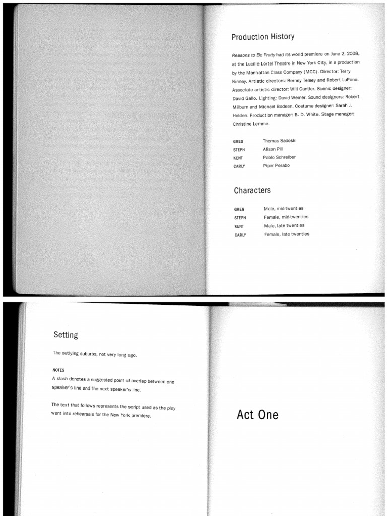 Reasons To Be Pretty | PDF