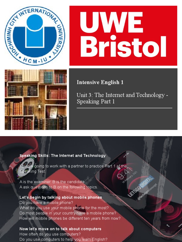 Speaking Part 1 - The Internet and Technology | Download Free PDF ...