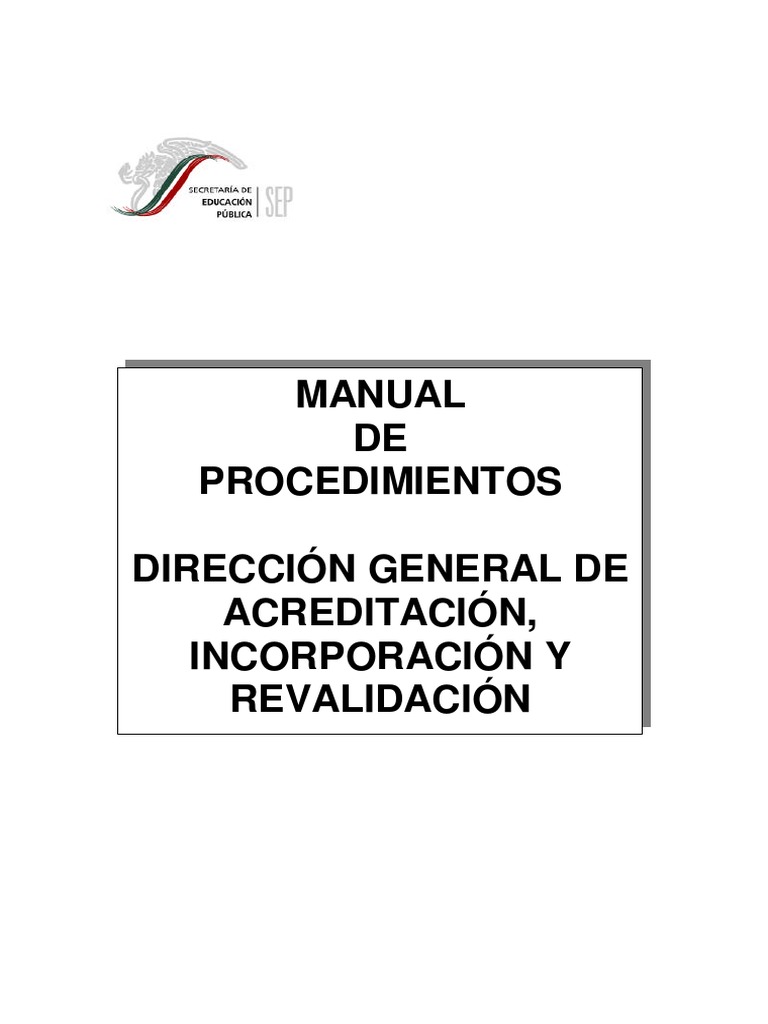 Manual de Procedimientos Dgair | PDF | Educación de la primera infancia ...