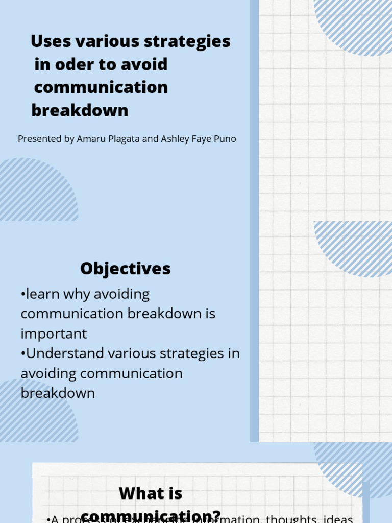 Strategies to Prevent Communication Breakdown | PDF | Communication ...