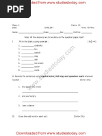 CBSE Class 2 English Sample Paper Set A | PDF | Linguistics