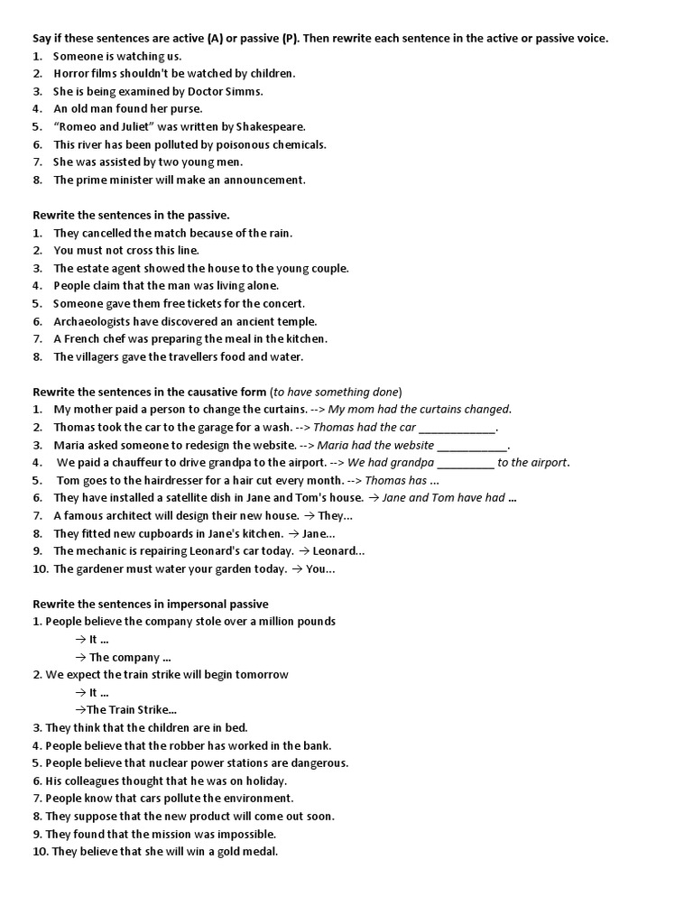 Passive (First Initial) | PDF
