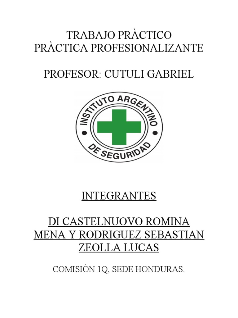 Tp Practica Profesional Pdf Alimentos Artes Culinarias