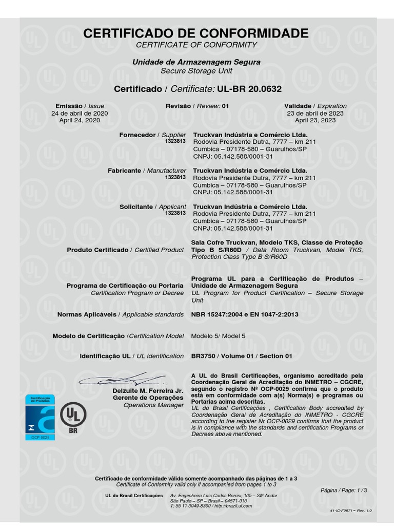 Certificado de Conformidade | PDF | Business