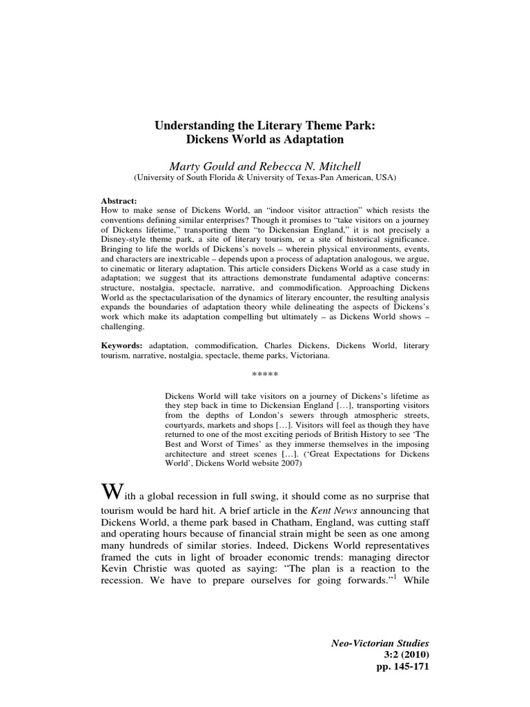 Understanding The Literary Theme Park | PDF | Great Expectations ...