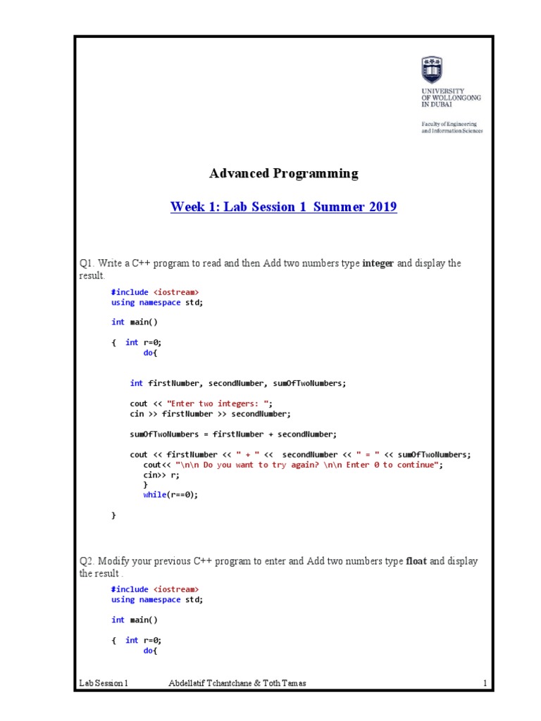 Csci Lab 1 Pdf Integer Computer Science Computer Engineering
