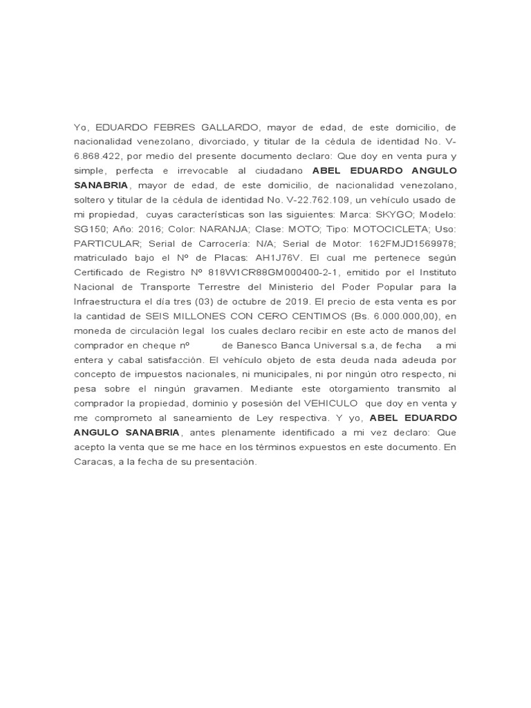 Documento Moto Enero 2020 | PDF