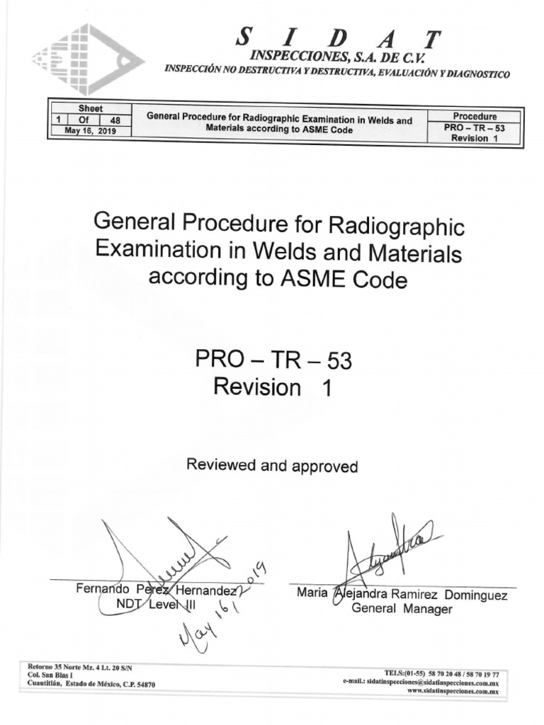 Pro-Tr-53 Rev1 | PDF