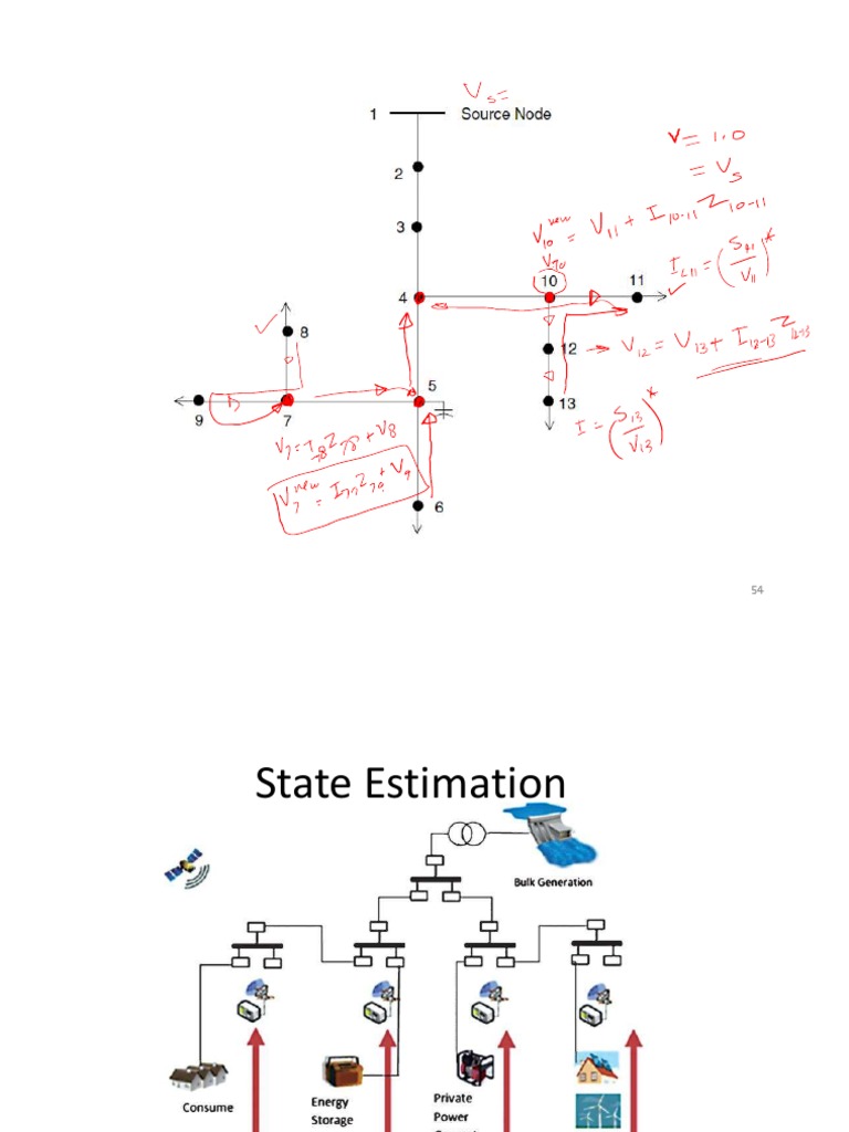 Lecture 5 - State Estimation | PDF | Errors And Residuals | Electrical Engineering