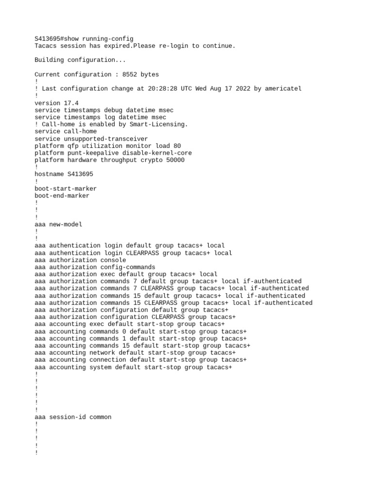 Config DBA 170 | PDF | Internet Protocols | Ip Address