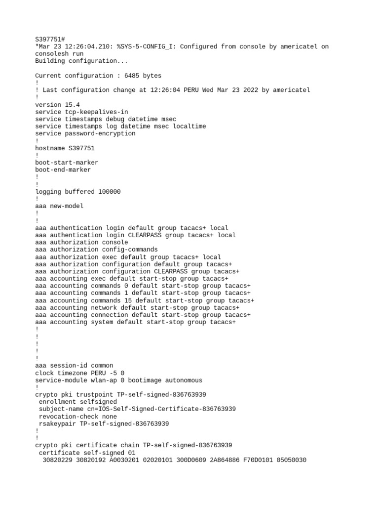Cisco Router Configuration Logs | PDF | Ip Address | Internet Protocols
