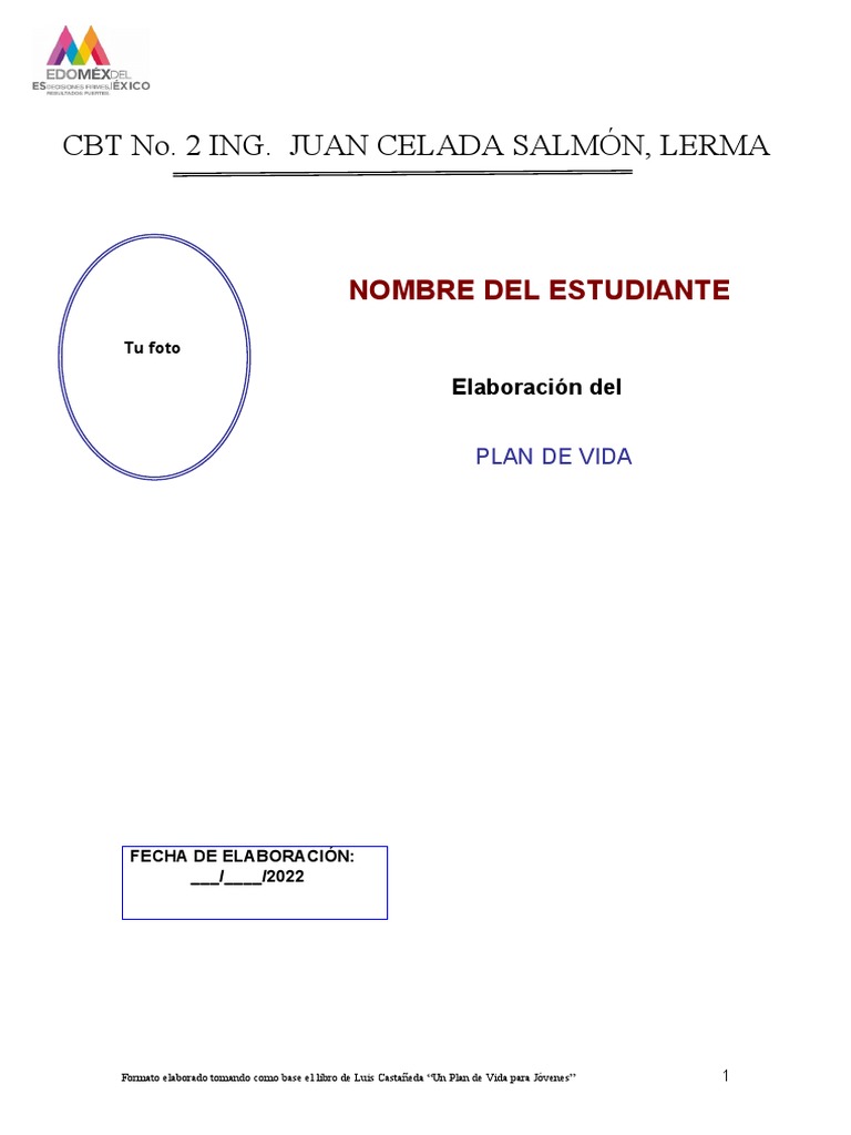 Plan de Vida CBT 2 | PDF | Mente | Amor