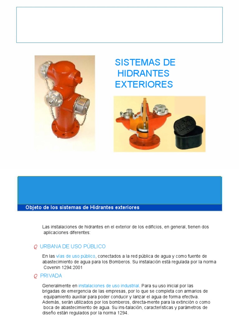 Partes de un Hidrante Exterior | PDF