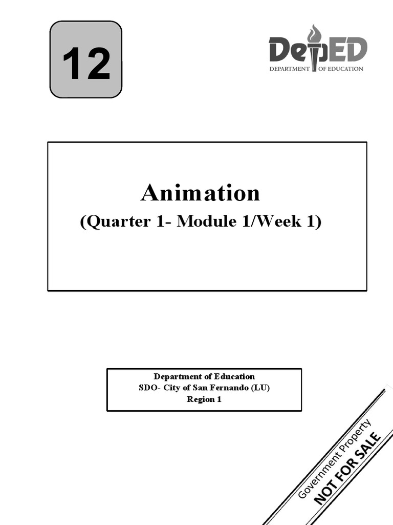 Animation Q1 W1 M1 Pdf Entrepreneurship Cognition
