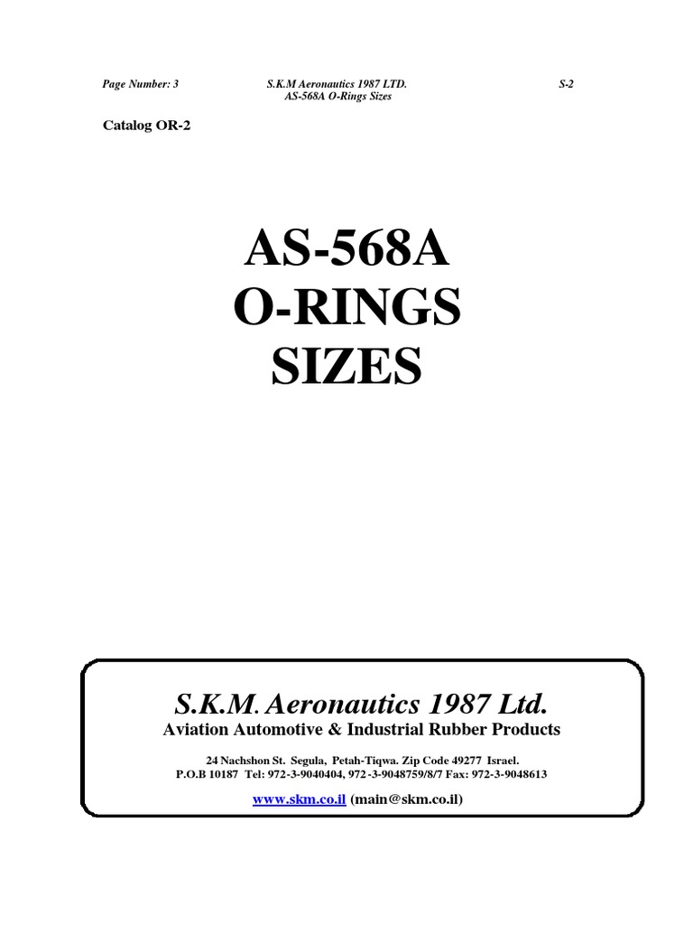 Sae As568a | PDF