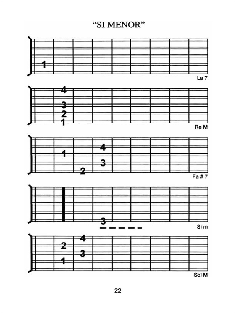 Tono de Si Menor Acordes en Charango | PDF