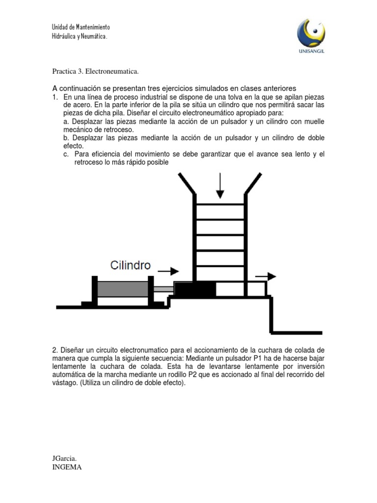 Practica 3. Electroneumatica | PDF