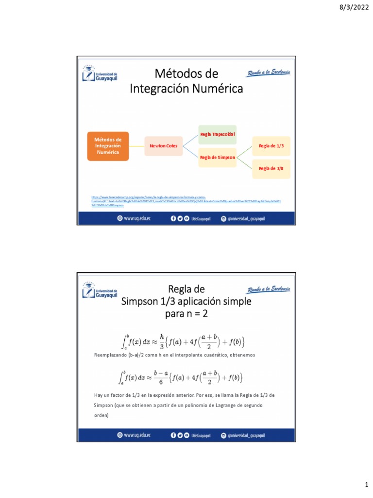 02 Método Simpson | PDF | Análisis | Matemáticas Aplicadas