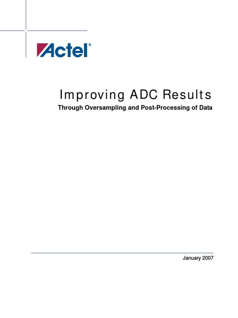 Improving Adc Results Through Oversampling And Post Processing Of Data