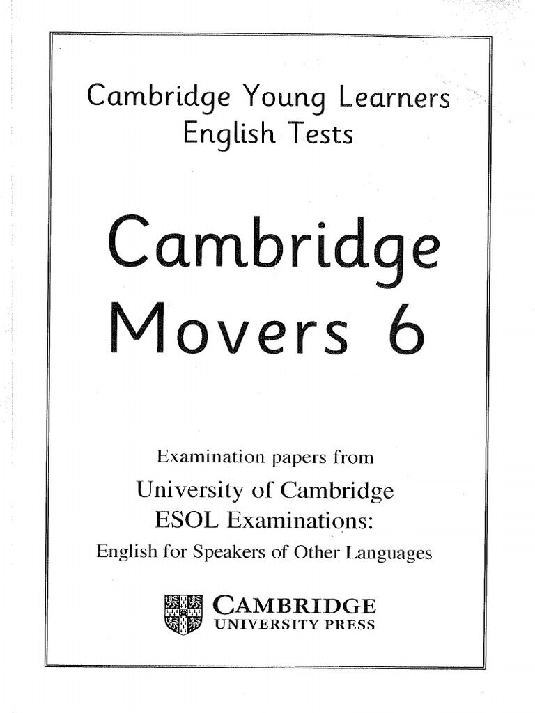 Cambridge Movers 6 | PDF