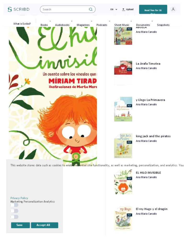 PDF El Hilo Invisible | PDF | Scribd | Analytics