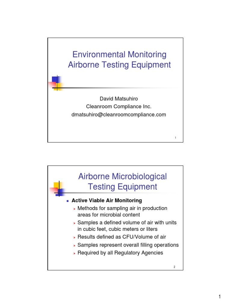 Day 2 - em - Viable Air and Particulate | PDF | Particulates | Membrane ...