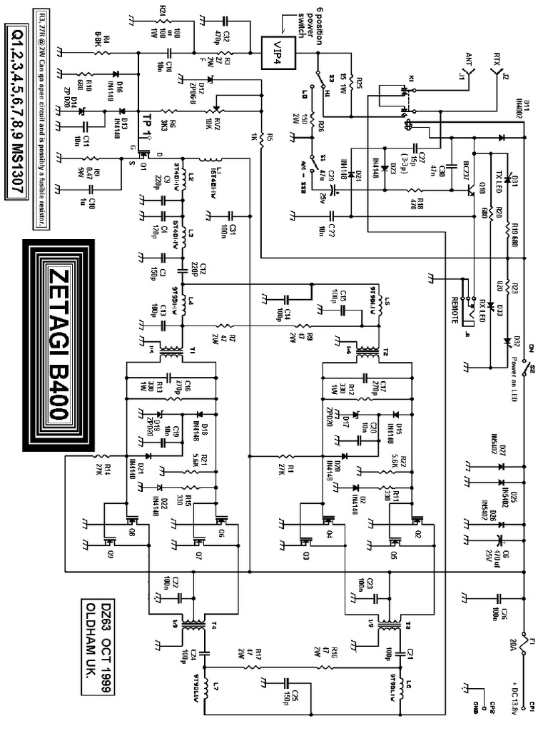 Zetagi b400 SCH | PDF