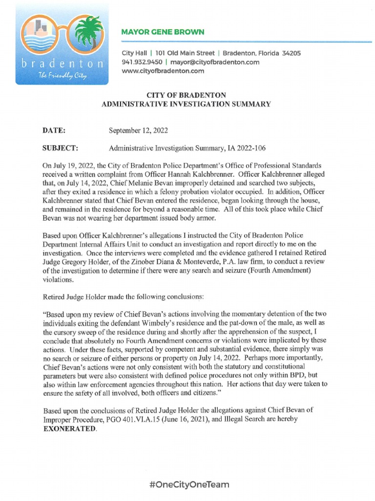 Investigation Summary | PDF