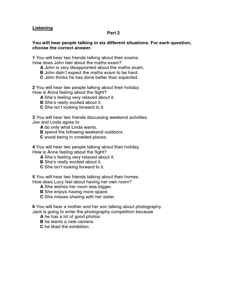 Listening Writing Test Unit 1 - 2 | PDF