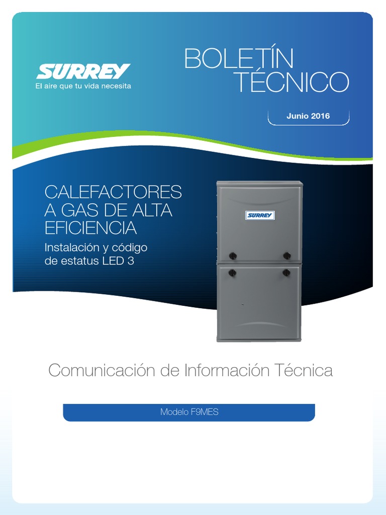 Boletin Tecnico Calefactor Surrey | PDF | Chimenea | Herida