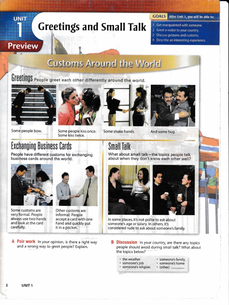 Global Greetings and Small Talk Customs | PDF | Linguistics | Grammar