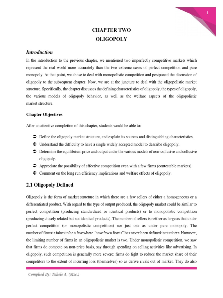 CH 2 Oligopoly | Download Free PDF | Oligopoly | Profit (Economics) CH 2 Oligopoly | Download Free PDF | Oligopoly | Profit (Economics)