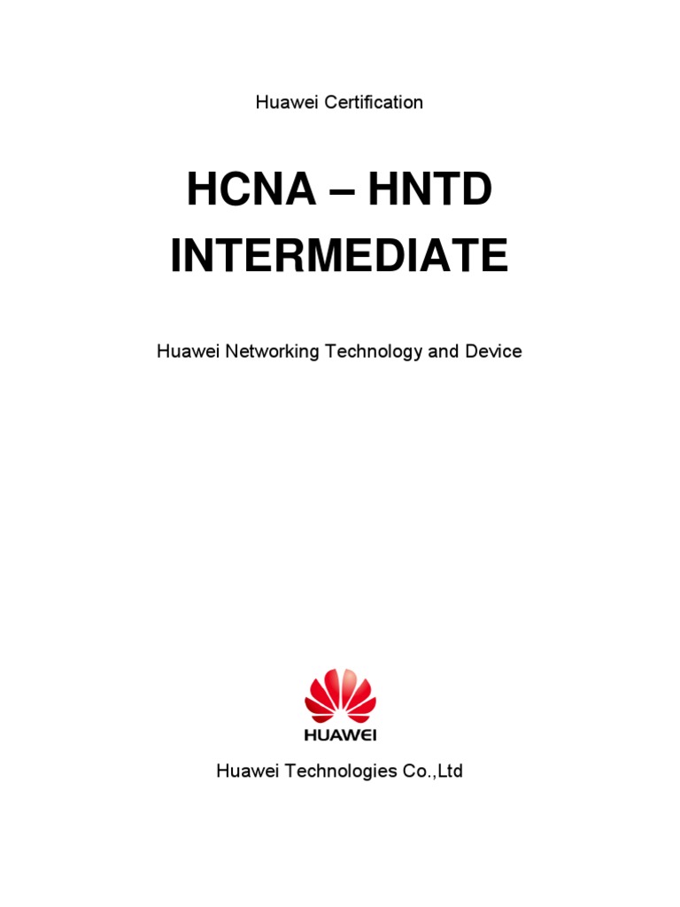 HCNA-HNTD Intermediate Training Guide v2.1 | PDF | Computer Network | Internet Protocol Suite