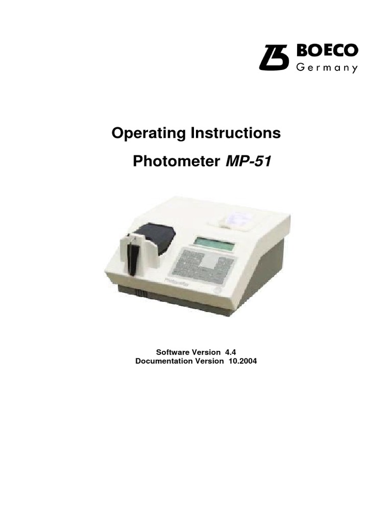 Operator S Manual Español Boeco mp51 | PDF | Mains Electricity | Medical Device