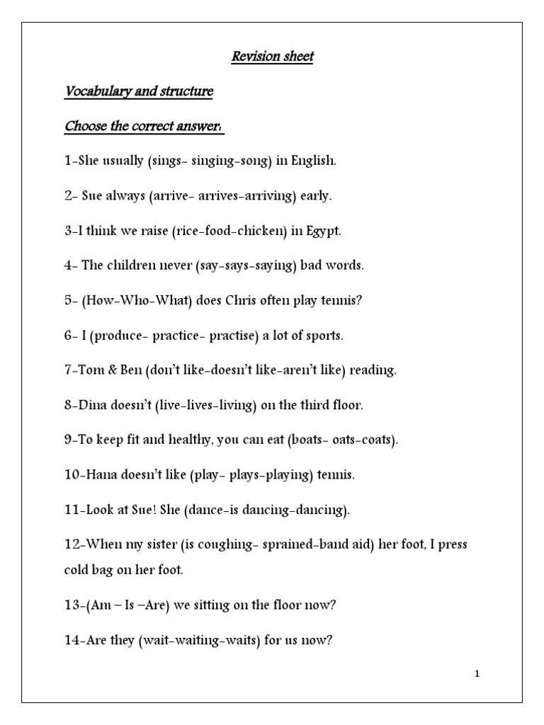 Fifth Primary Revision Sheet | PDF | Predation | Savanna