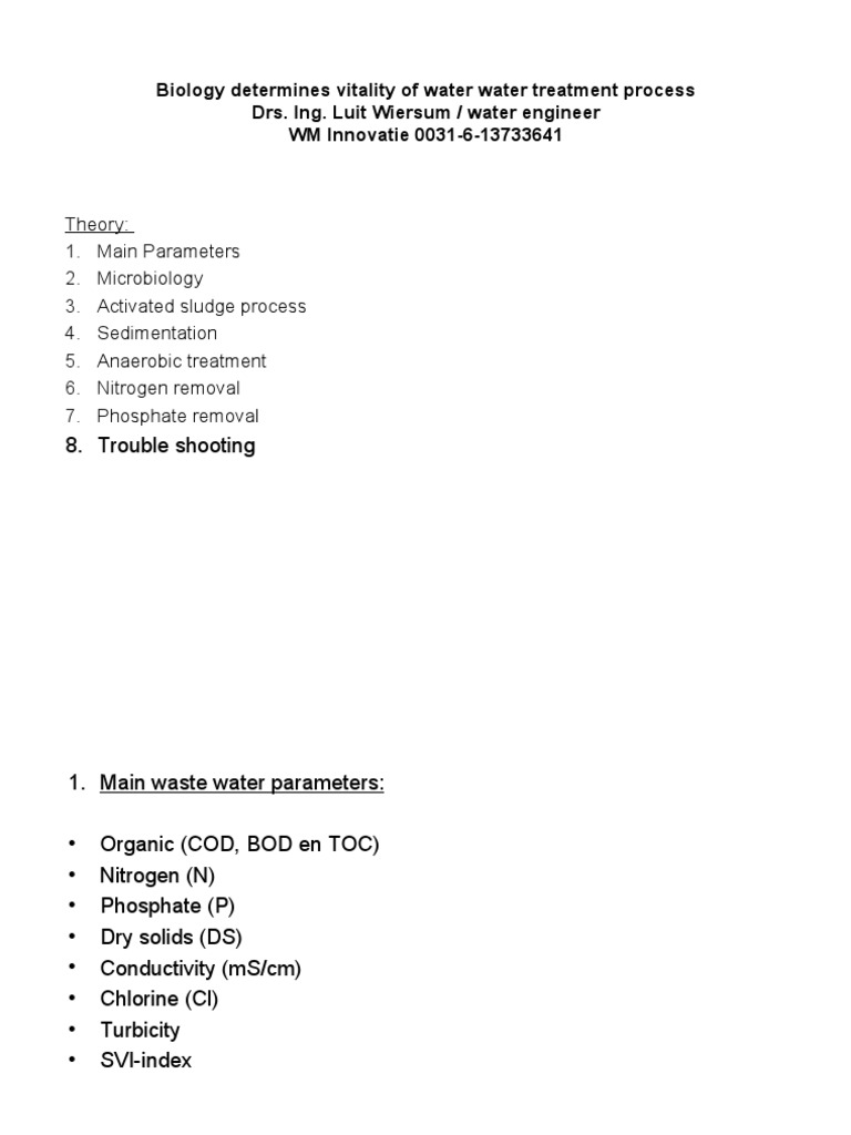 Module-Activated Sludge Process | PDF | Total Organic Carbon | Sewage Treatment
