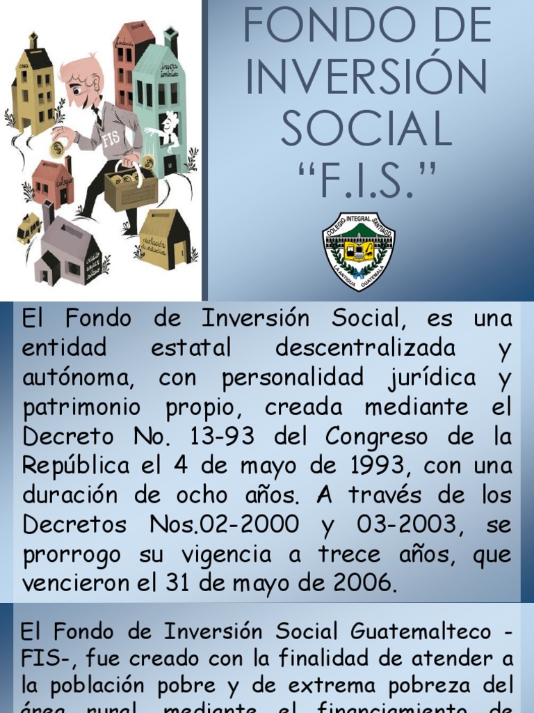 Fondo de Inversión Social | PDF | Guatemala | Fondo de inversión
