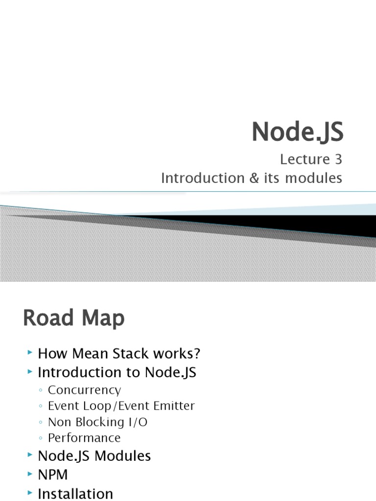 Node.JS Module and Event Loop Overview | PDF | Hypertext Transfer Protocol | Information ...