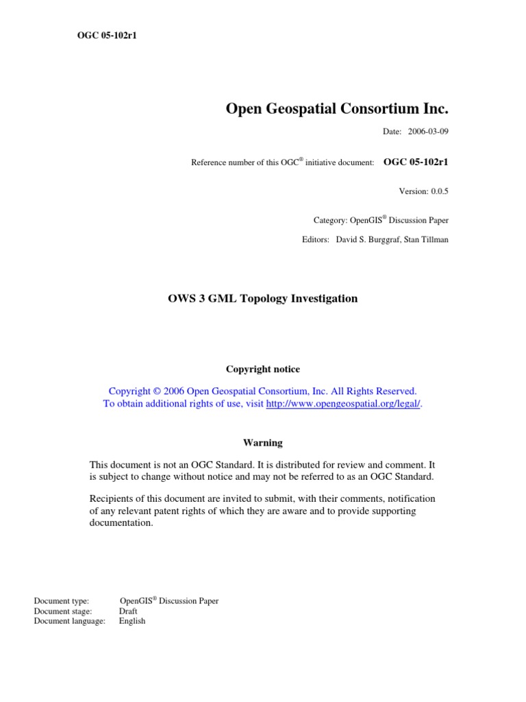 05-102r1 OWS3 GML Topology Investigation | PDF | Geographic Information ...