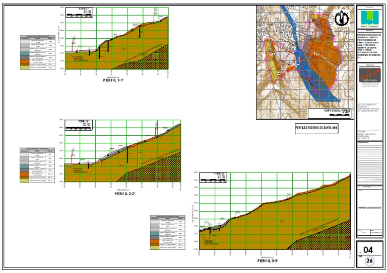 Plano 4 Perfiles Geológicos-PERFILES GEOLOGICOS | PDF
