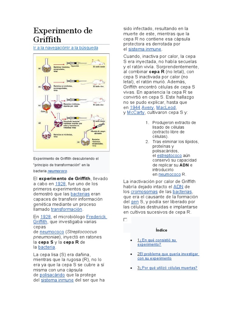 Griffith | PDF | Biología | Medicina CLINICA