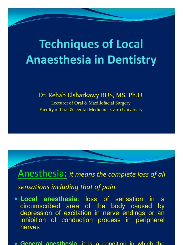 Maxillary Local Anesthesia Techniques | PDF | Anesthesia | Pain
