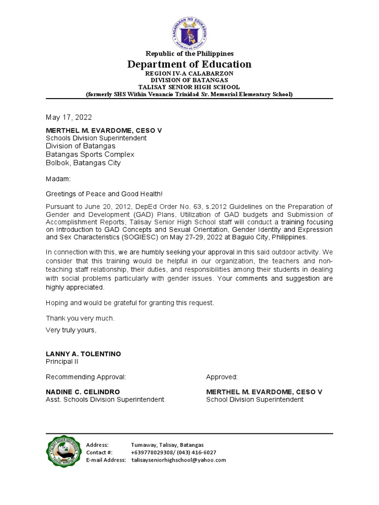 Gad Proposal 2022 | PDF | Gender | Gender Studies