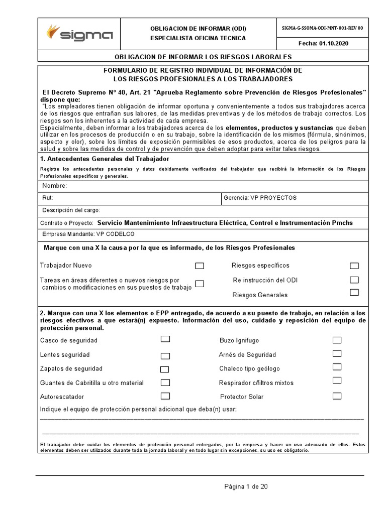 Obligación de Informar Riesgos Laborales | PDF | Ultravioleta | Cáncer