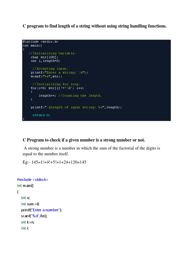 C Programs | PDF | Computer Science | Software Engineering