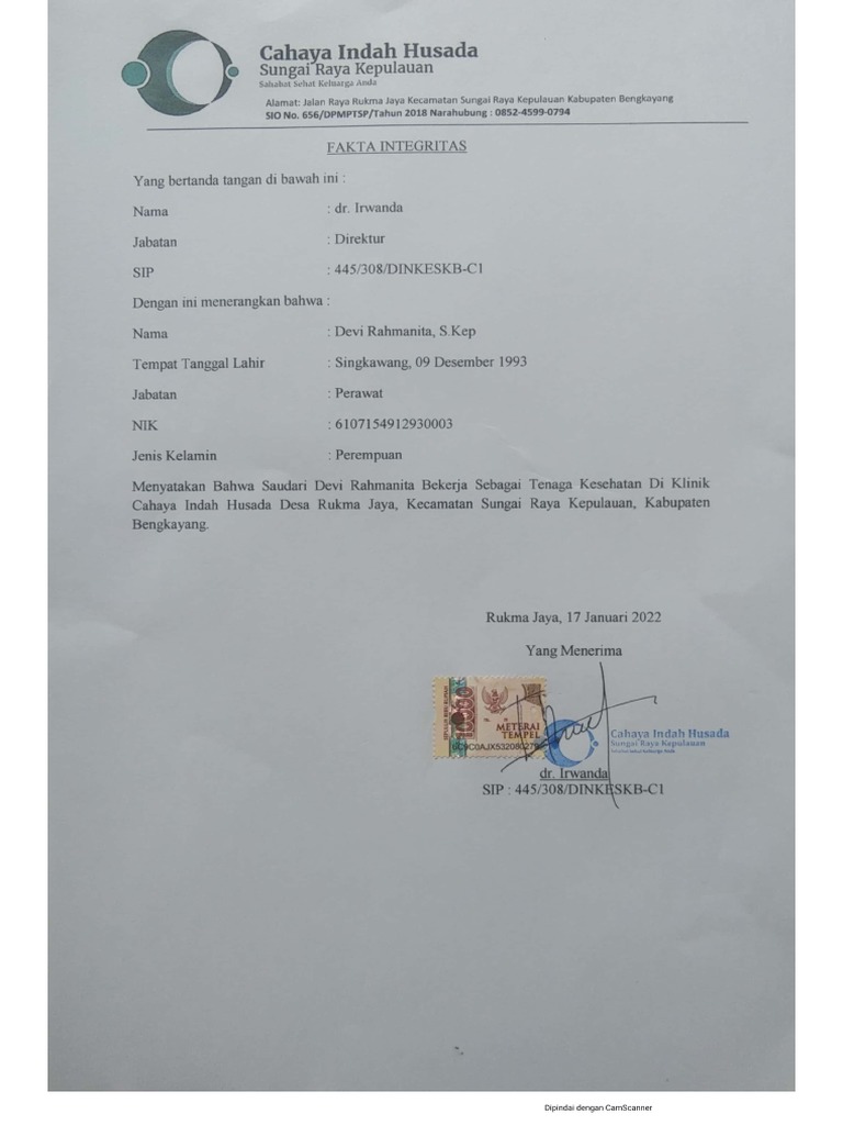 Fakta Integritas | PDF