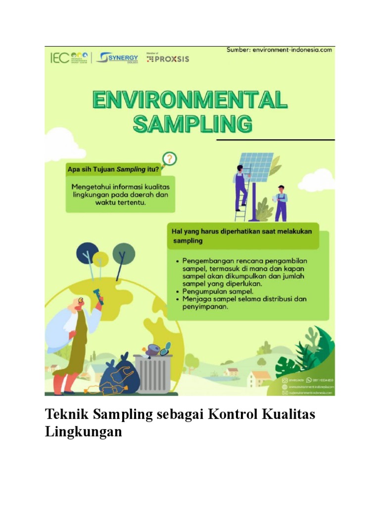 Teknik Sampling Sebagai Kontrol Kualitas Lingkungan | PDF