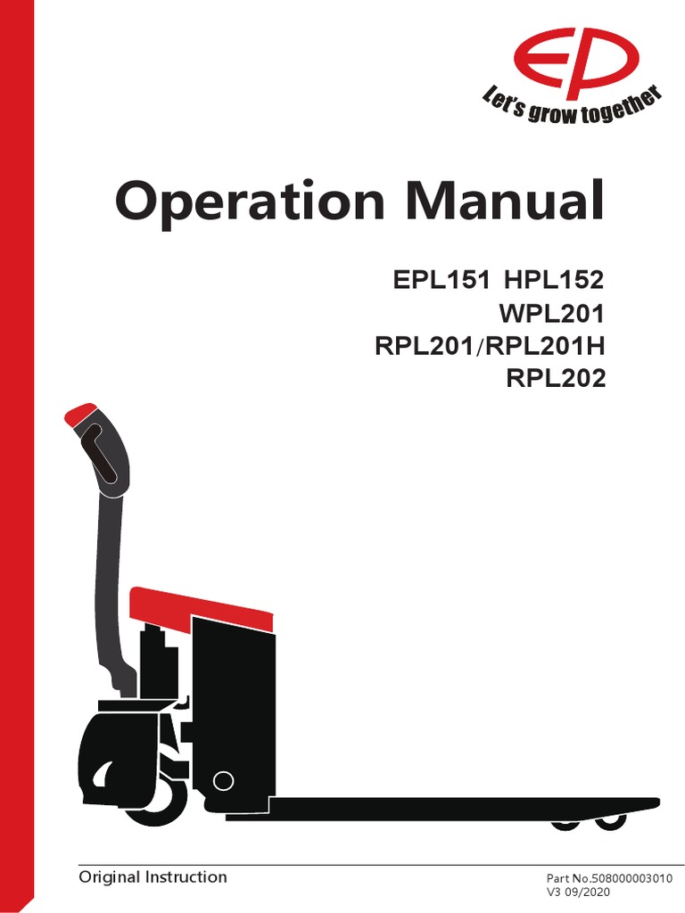 Operation Manual: EPL151 WPL201 RPL201/RPL201H RPL202 HPL152 | PDF ...