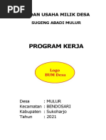 Contoh Program Kerja BUMDesa | PDF